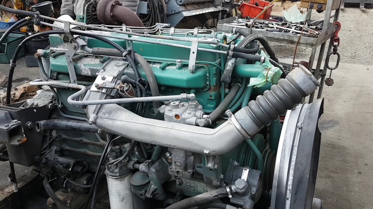 Volvo TD 63 E engine 6 cilinder turbo intercooler Matadotti SRL - YouTube