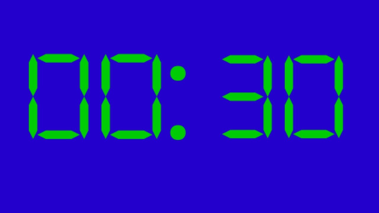 30 sconds timer HD Countdown intro YouTube no copyright free download ...