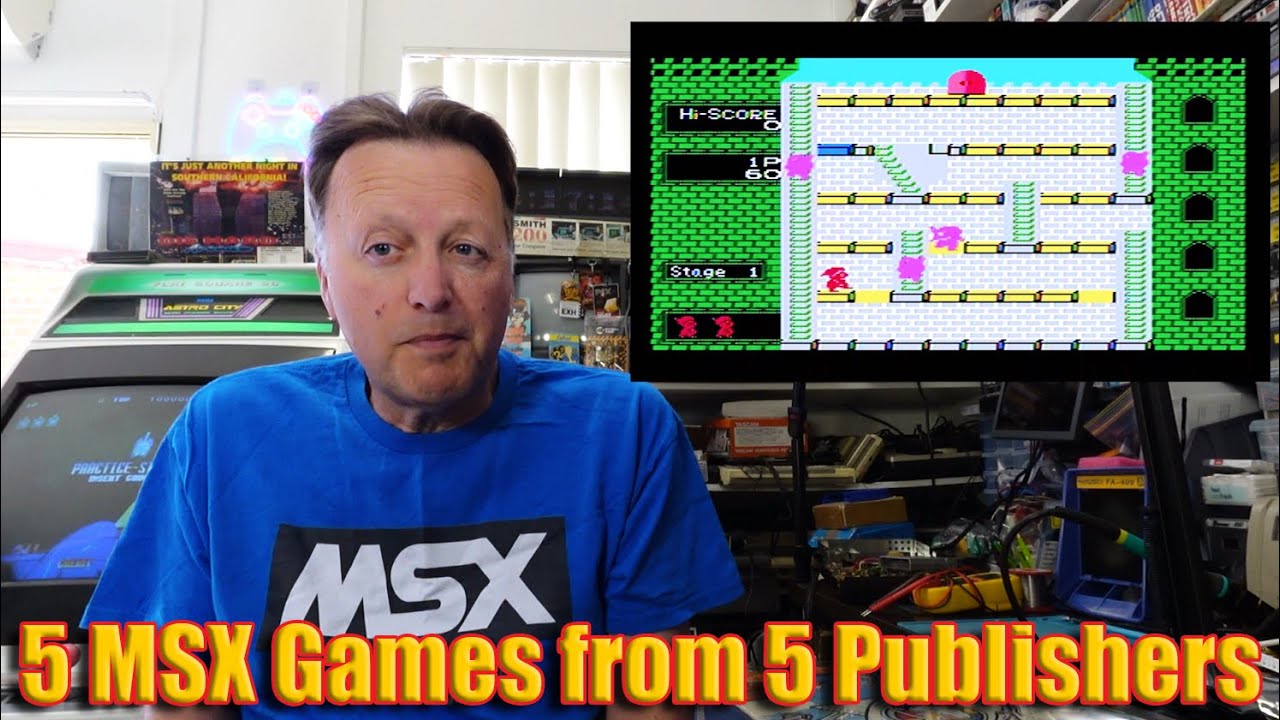 5 MSX Games From 5 Publishers (Mr Do vs Unicorns, Time Pilot, Front ...