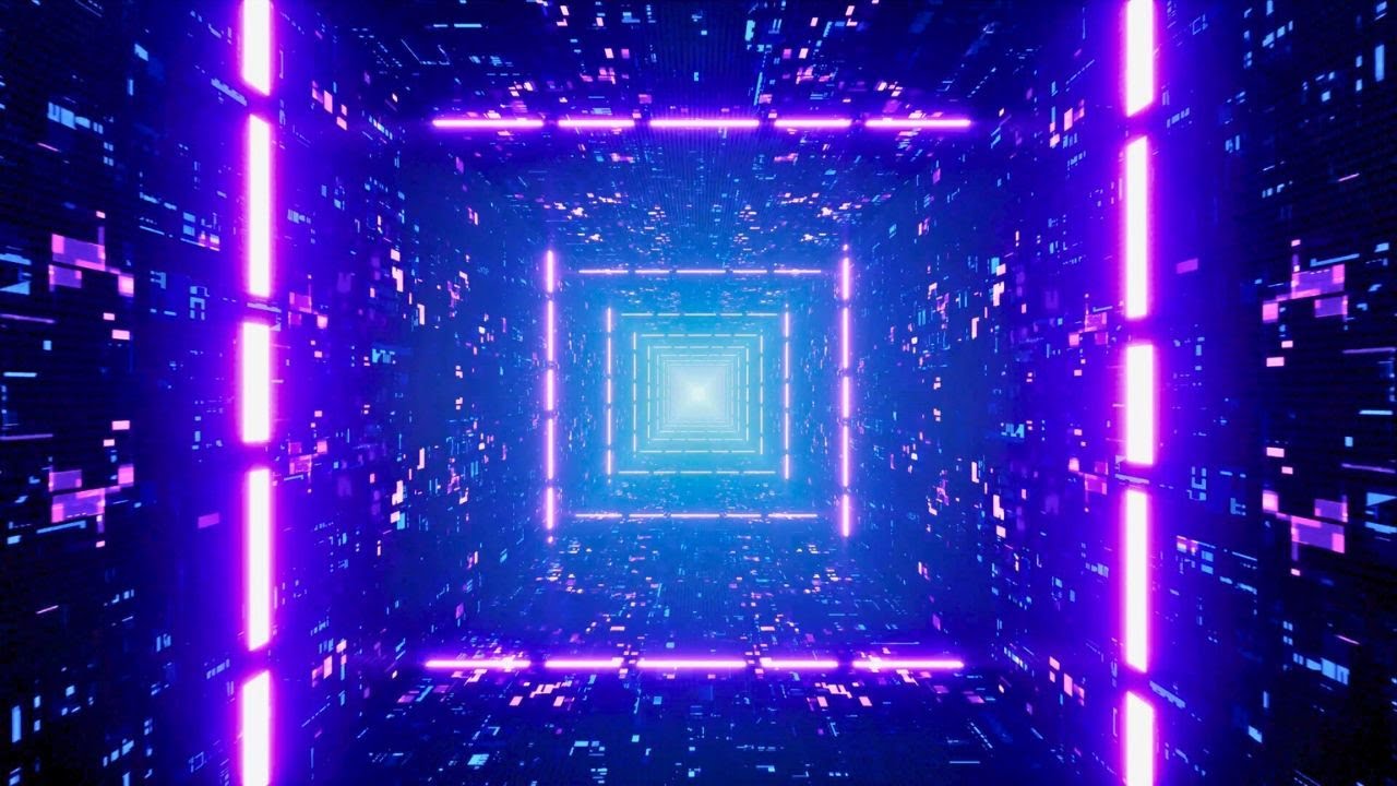 Neon Flashing Lights Moving Bright Lighting Disco Party Screen - YouTube