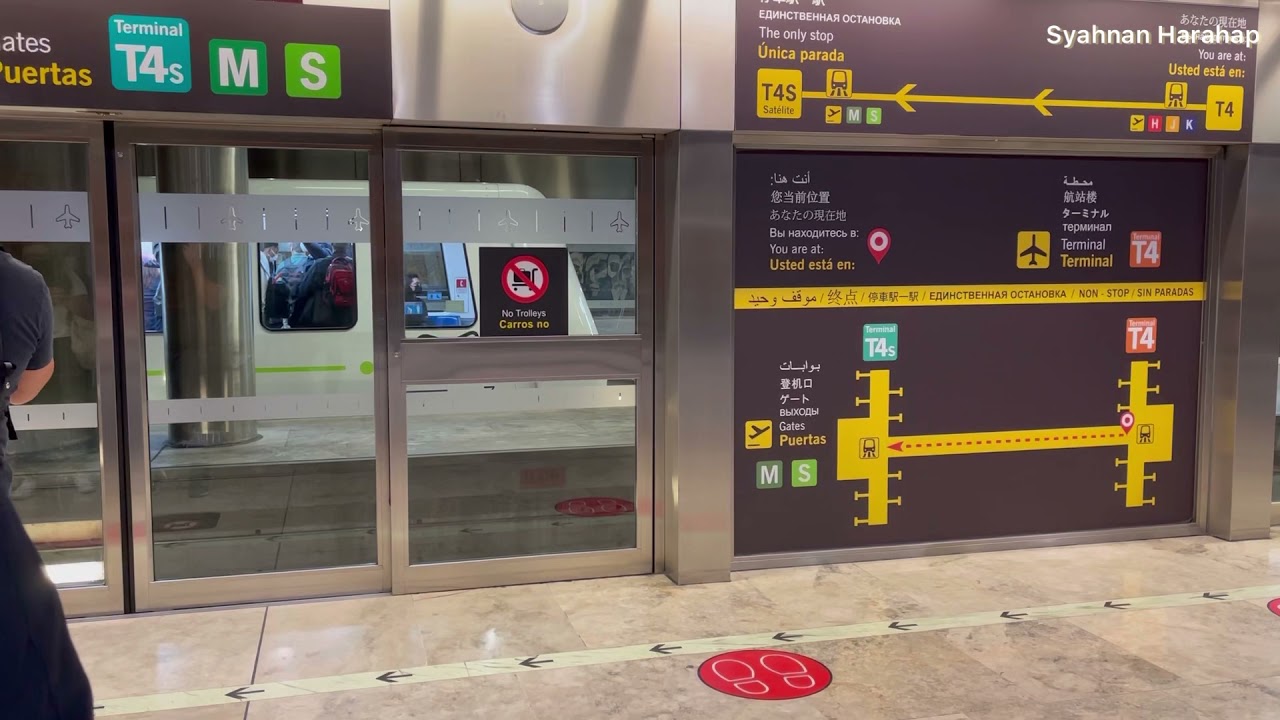Tren Automatico Subterranio Aeropuerto T4 Barajas - Underground ...