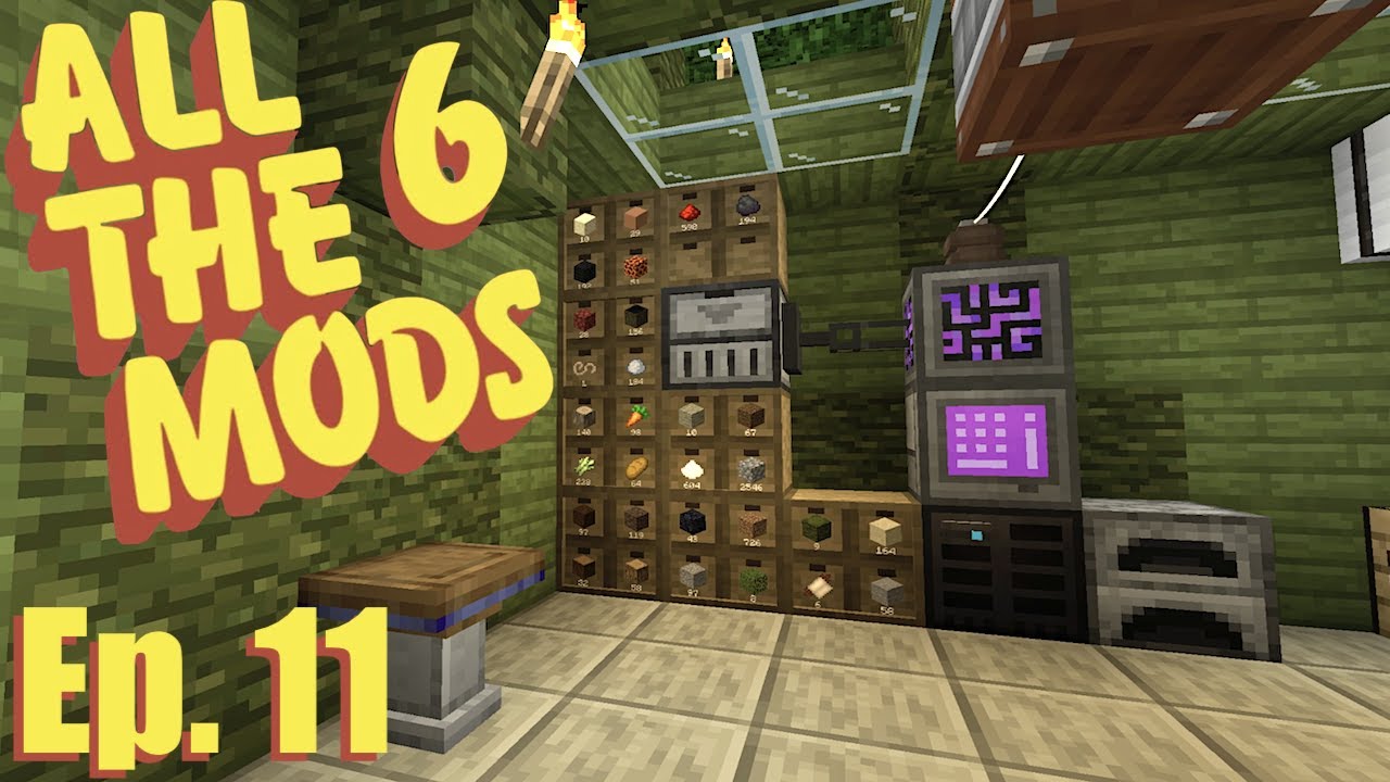 All The Mods 6 Ep. 11 - Easy Refined Storage System! - YouTube