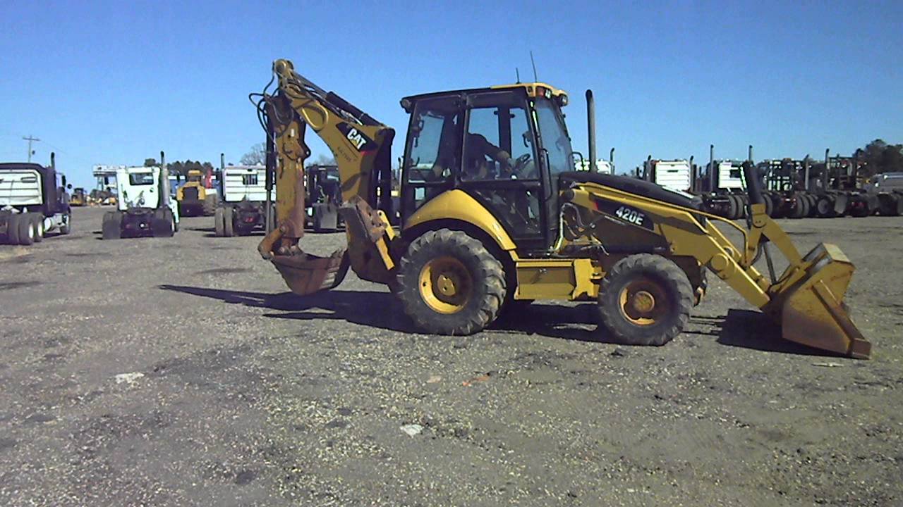2011 CATERPILLAR 420E 4X4 LOADER BACKHOE - YouTube