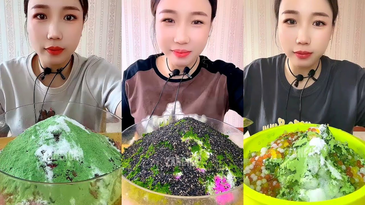 BEST OF QIAN-3|| ASMR QIAN MATCHA ICE EATING @Zaneicebites - YouTube