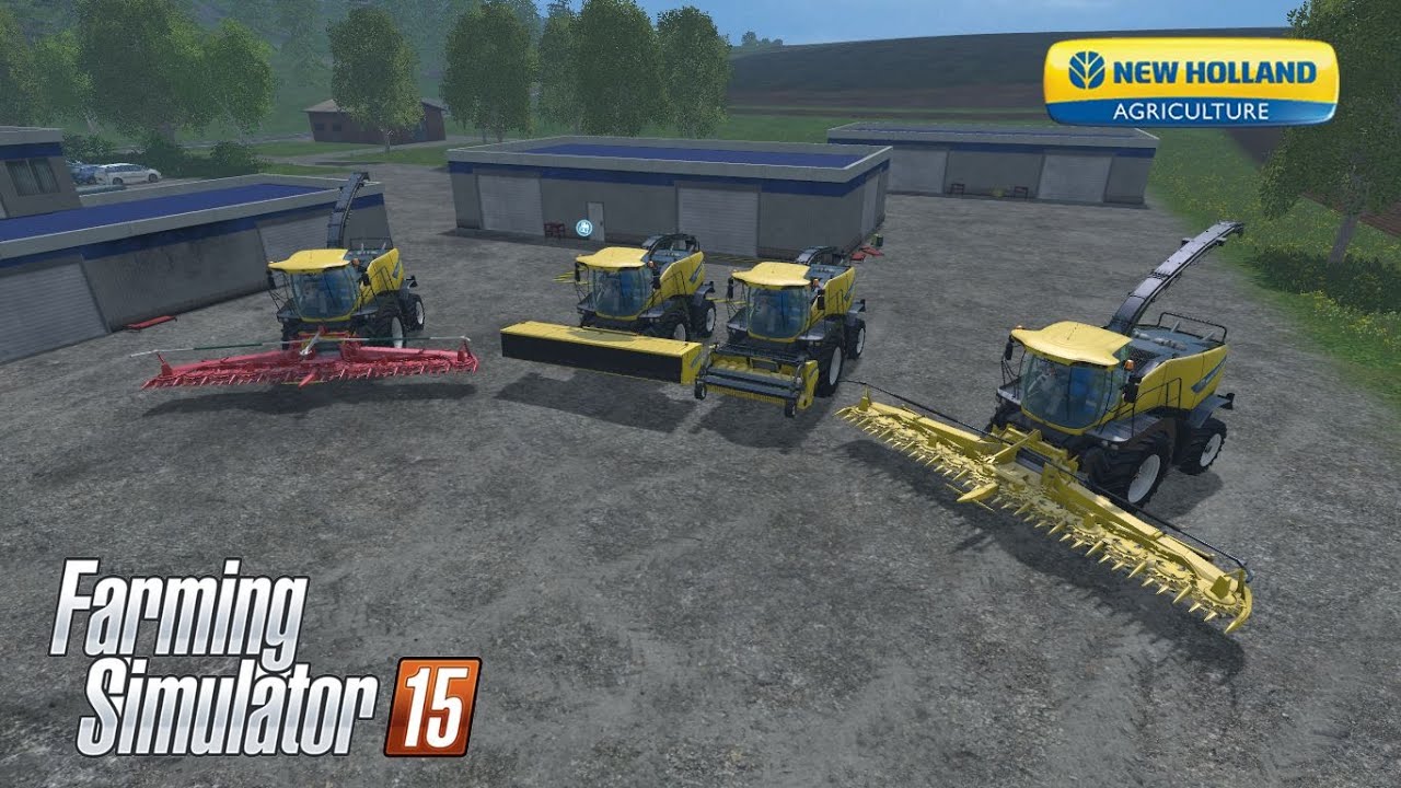 Farming Simulator 15 DLC Test #4 - New Holland FR850 - YouTube