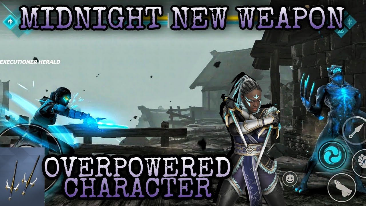 Shadow Fight Arena || Midnight Rare Weapon || Overpowered Midnight With ...