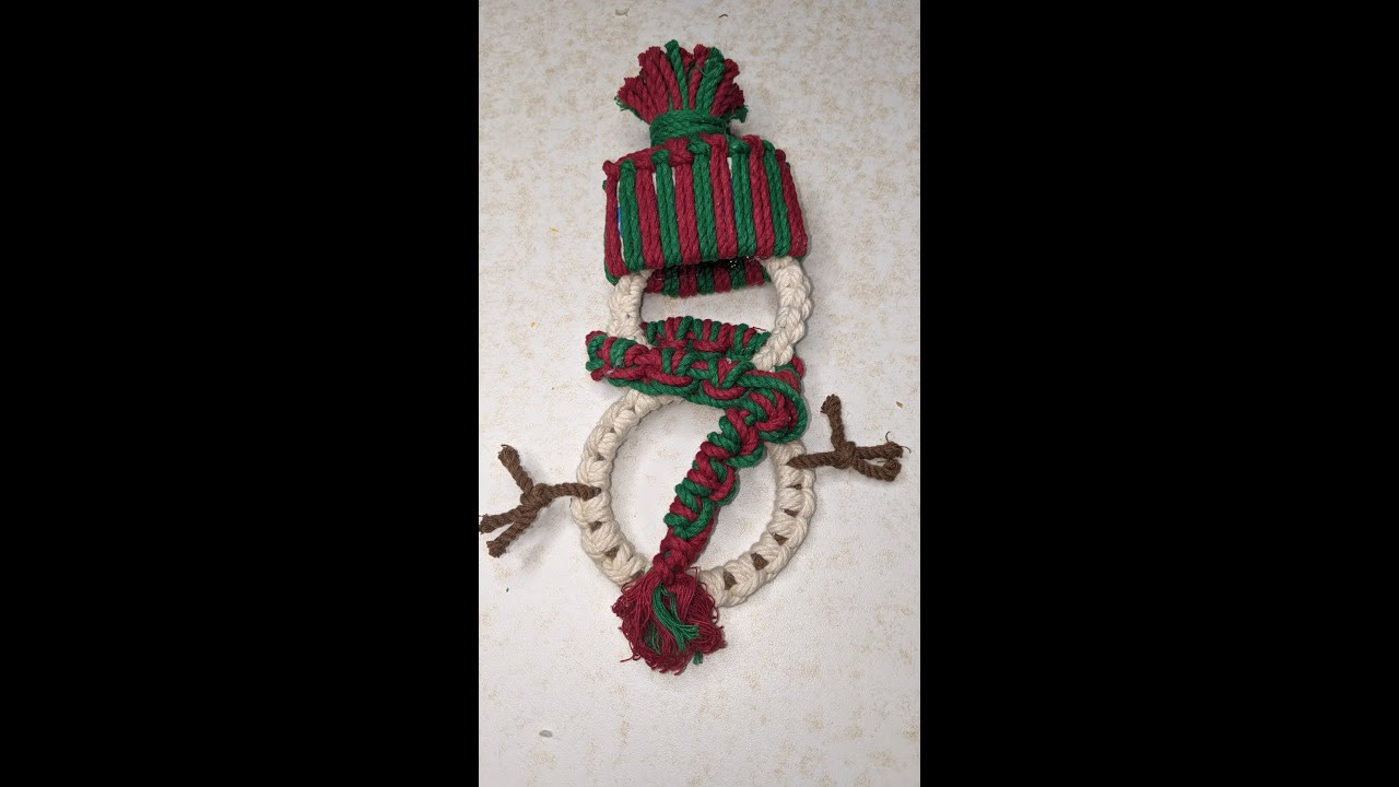 Frosty Friends Macramé Snowman Tutorial - YouTube