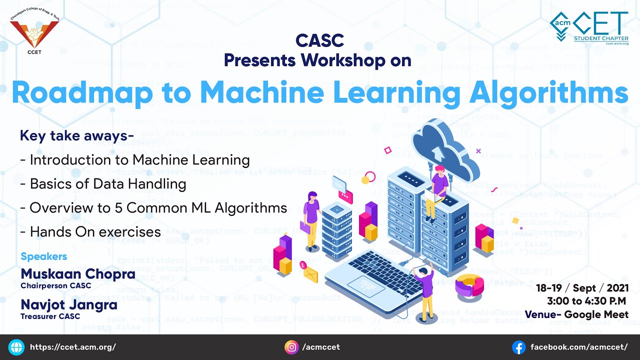 CASC - Roadmap to Machine Learning Algorithms - 18 September 2021 (Day 1) - YouTube