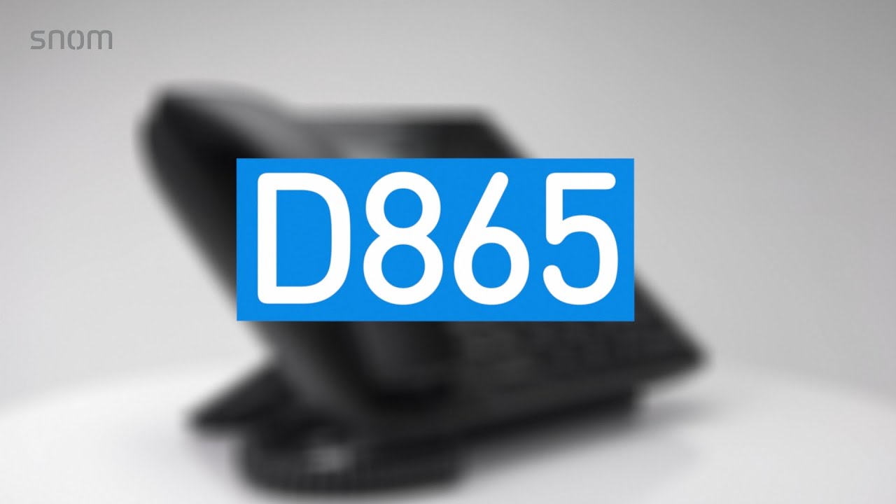 Snom D865 DE - YouTube