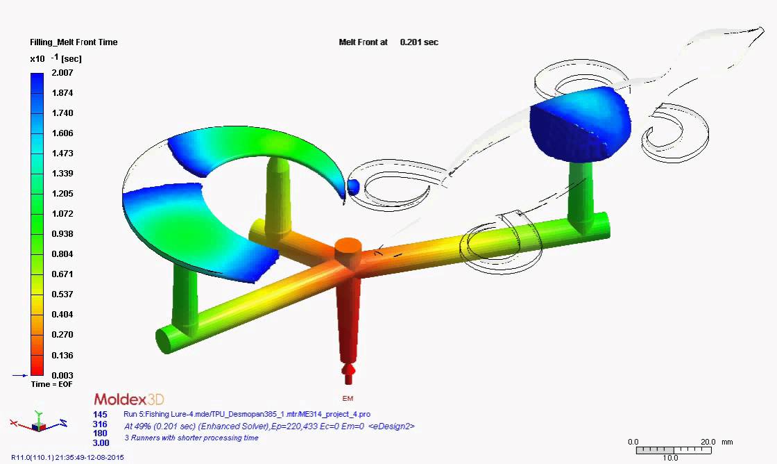 Filling Melt Front Time - YouTube