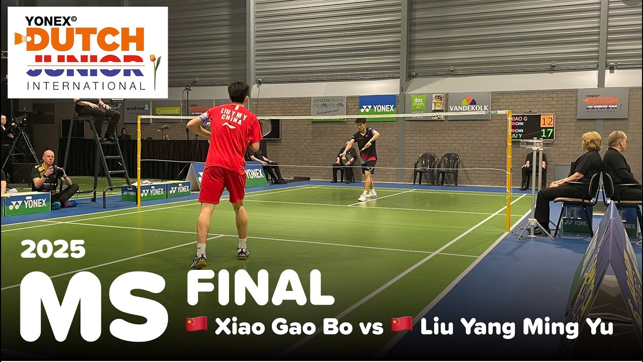 Final, MS-U19, 🇨🇳 Xiao Gao Bo vs 🇨🇳 Liu Yang Ming Yu, Yonex Dutch ...