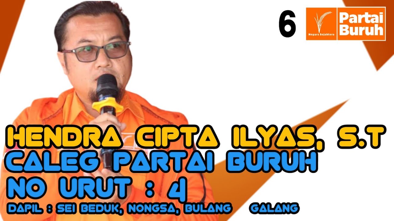HENDRA CIPTA ILYAS | PARTAI BURUH | DPRD PROVINSI KEPRI - YouTube