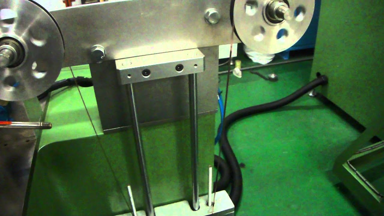 Flat enameled copper wire rolling machine (Large size) - YouTube