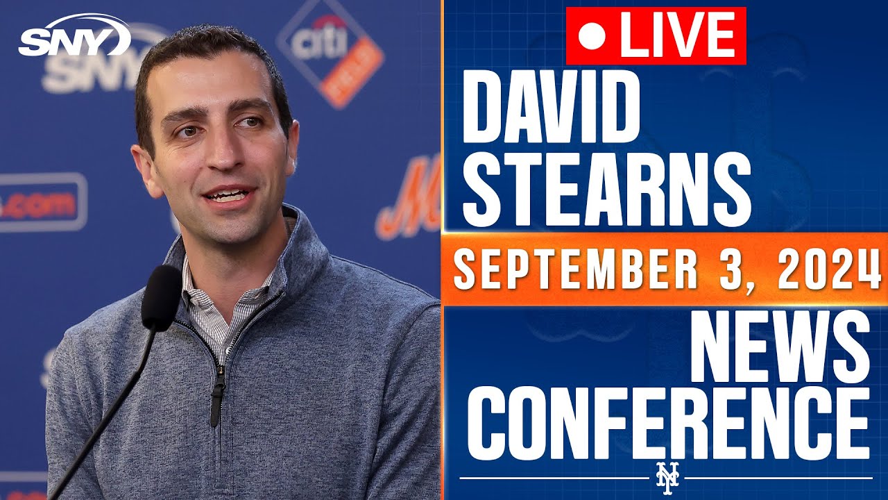 David Stearns speaks about NL Wild Card Race | NY Mets News Conference ...