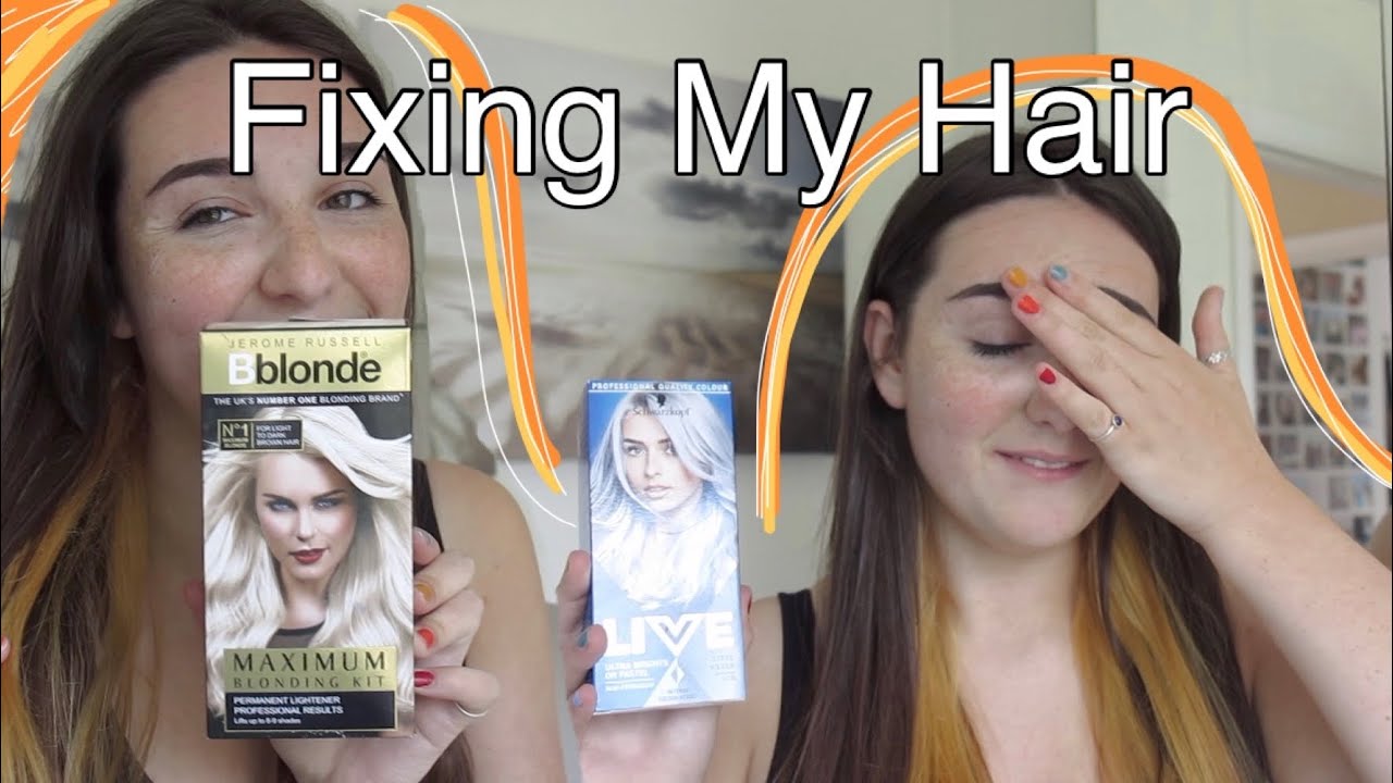 Attempting to fix my badly bleached hair - YouTube