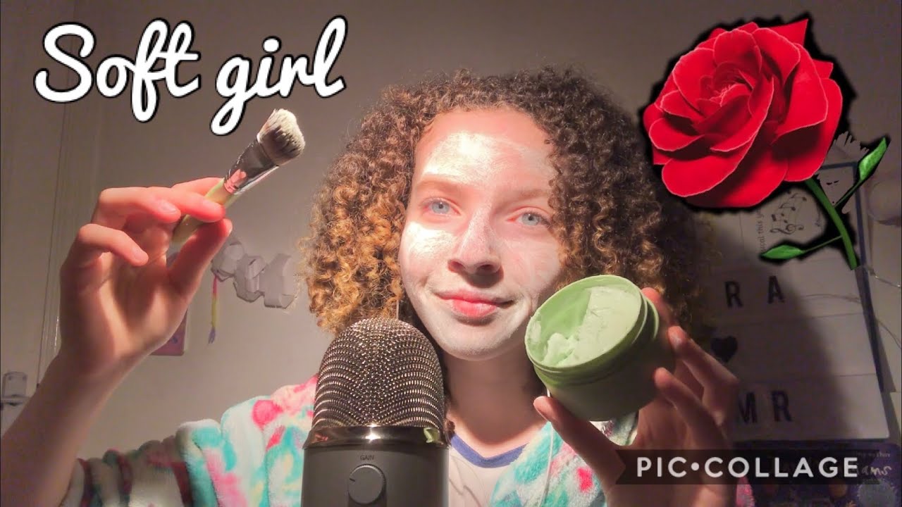 ASMR | SOFT GIRL 🦋gives you a face mask in class! - YouTube
