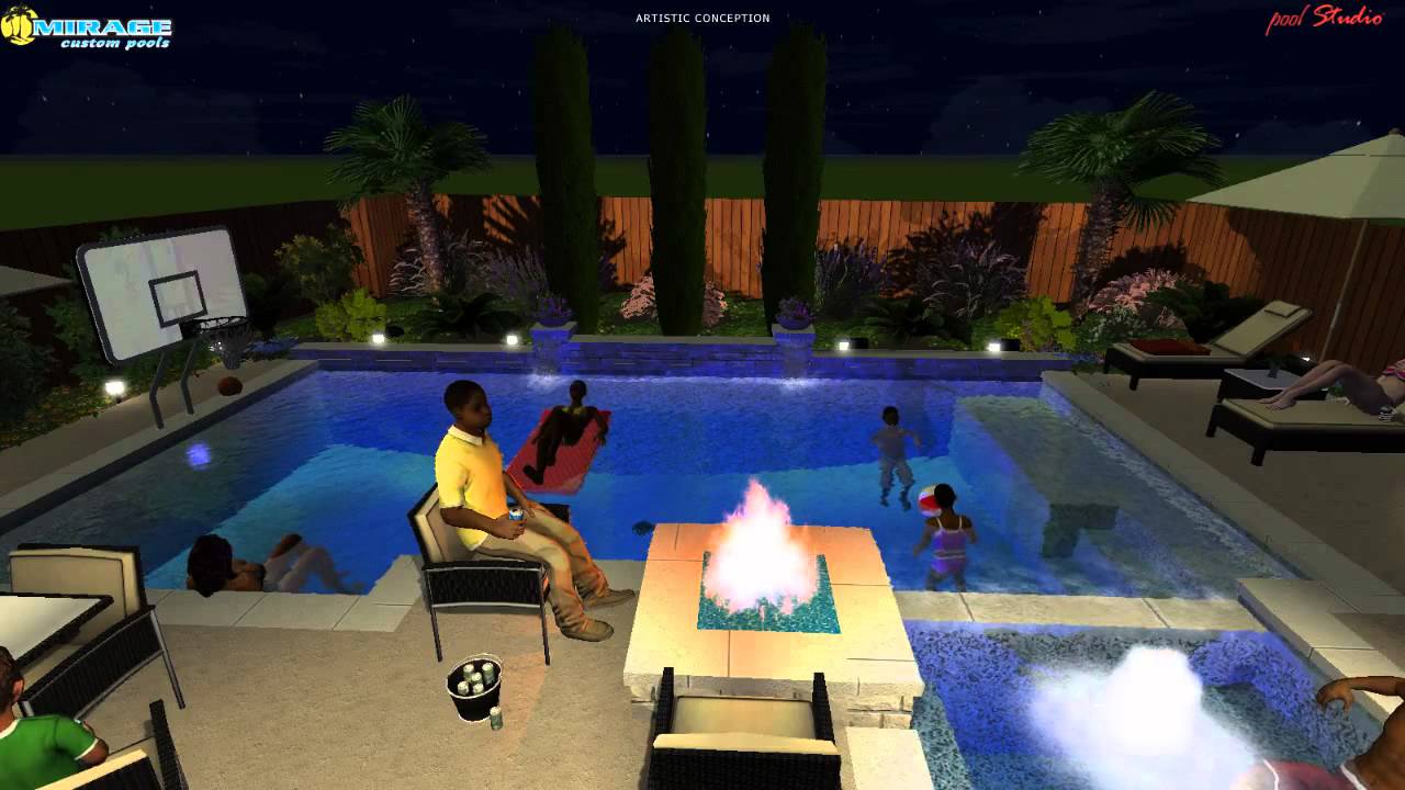 Mirage Custom Pools Sanders Twin Creeks Allen, TX 75013 - YouTube