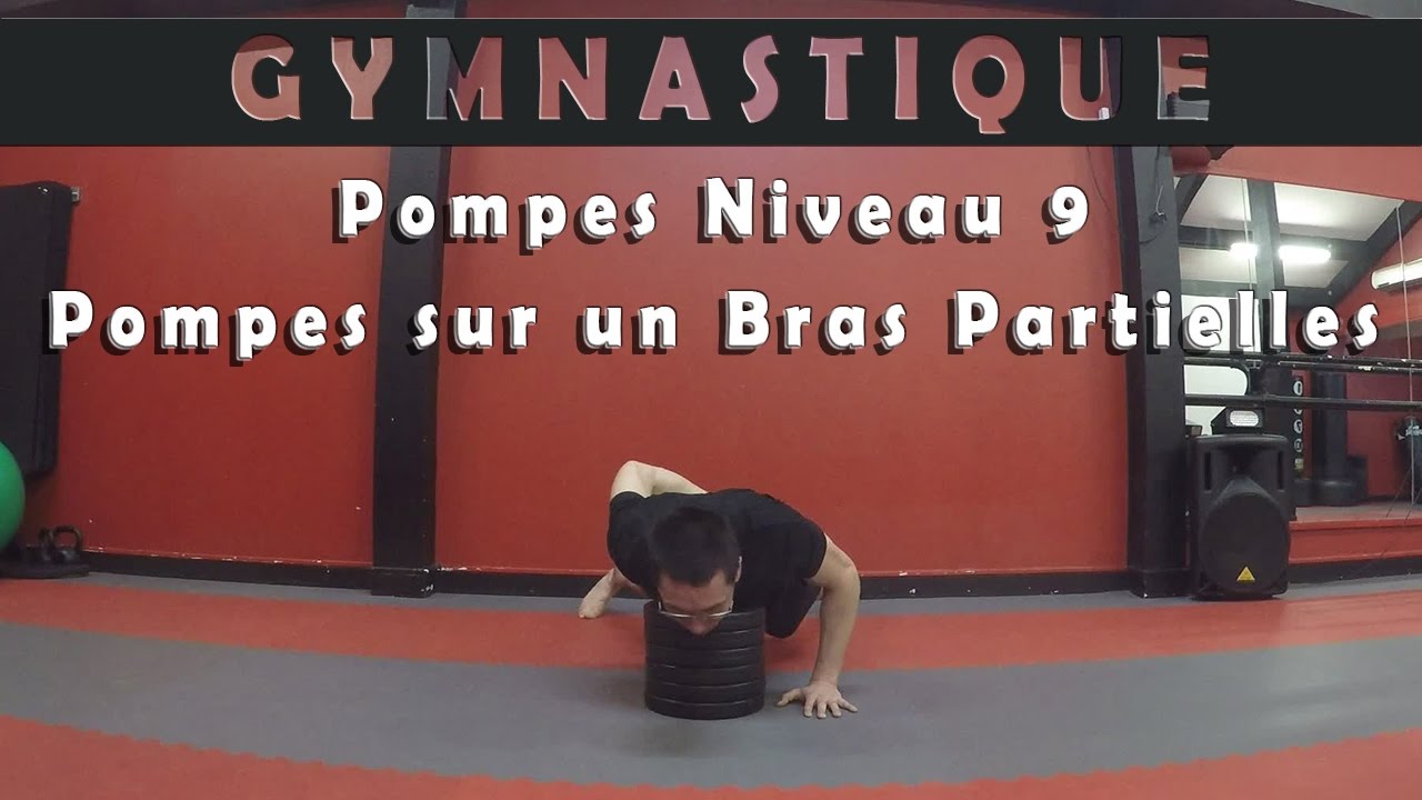 Pompes niveau 9 - Pompes sur un Bras Partielles - YouTube
