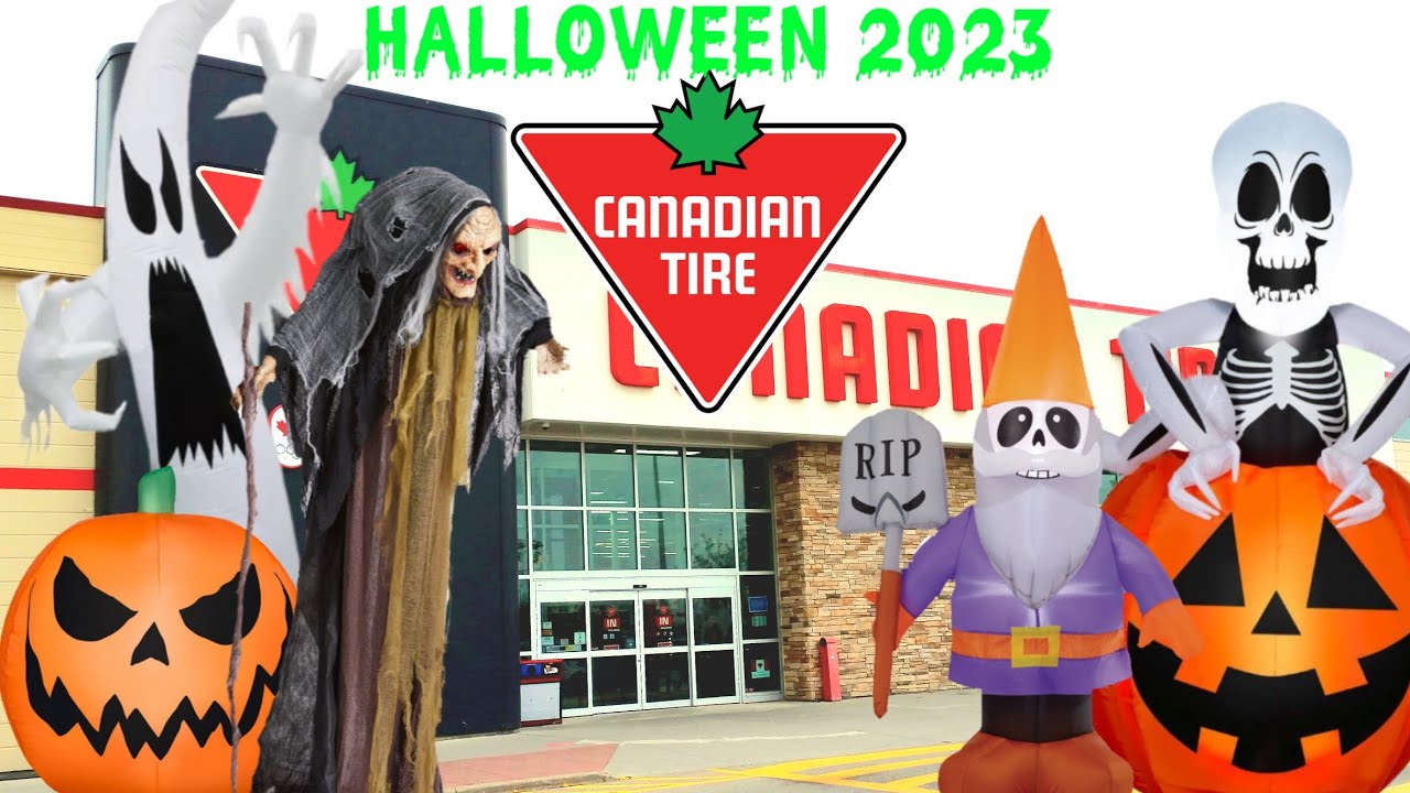 Spooky Inflatables At Canadian Tire In Calgary Alberta - YouTube