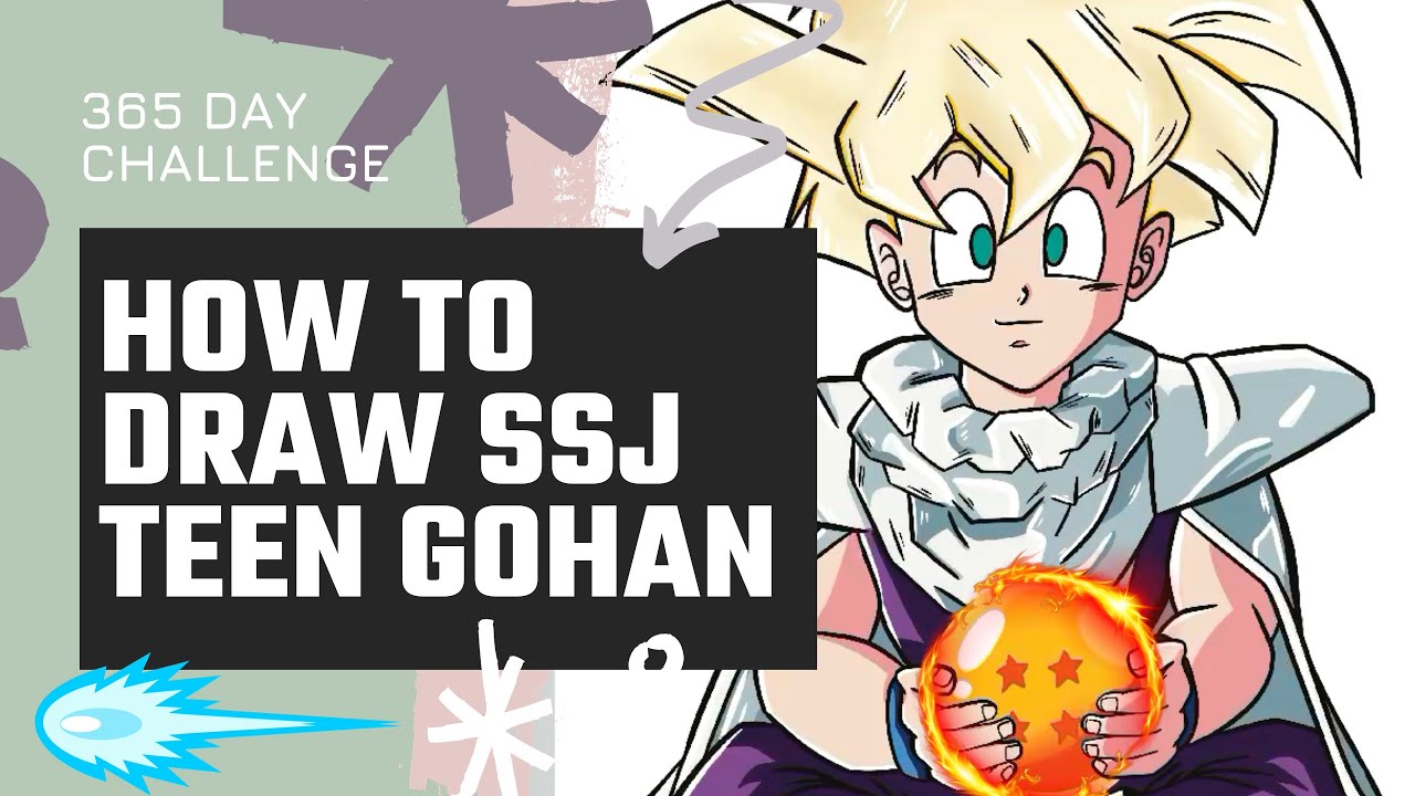 How To Draw Dragon Ball Z Kid Gohan