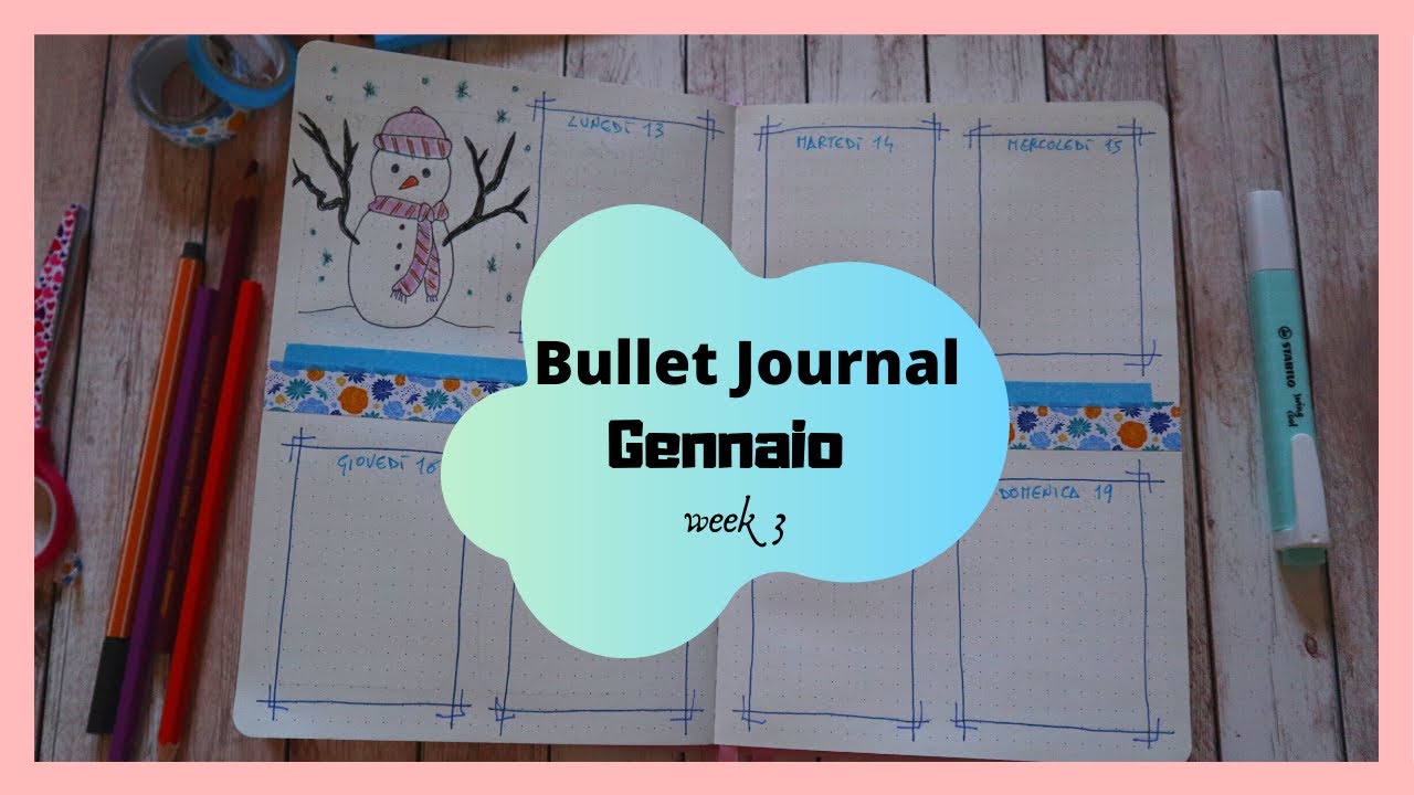 Bullet Journal ♡ Gennaio week 3 - YouTube