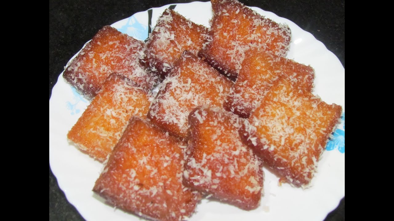 Coconut Bread Toast | Shahi Toast | Instant Dessert - YouTube