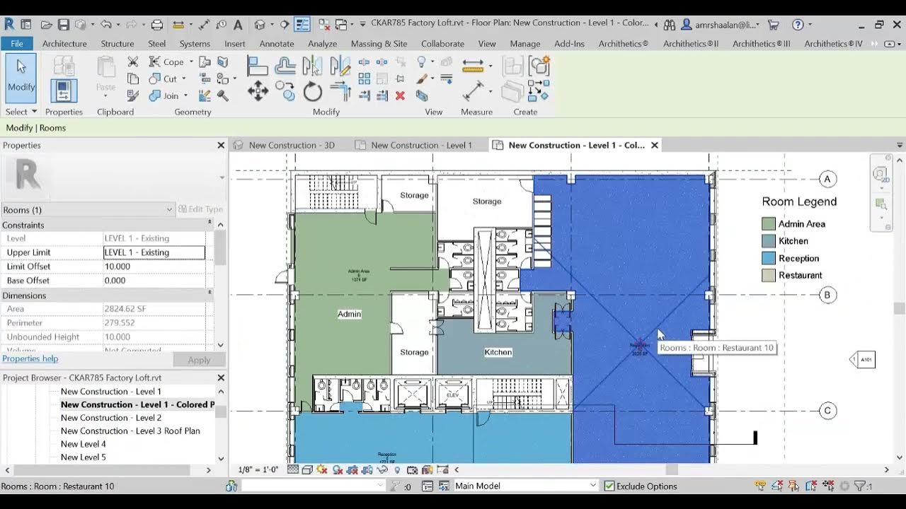 Revit Architecture Training Lecture 06 - Arabic - YouTube
