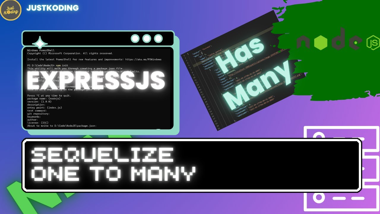 Expressjs Untuk Lanjutan 43 One To Many Relationship Menggunakan Hasmany Dan Belongsto Youtube