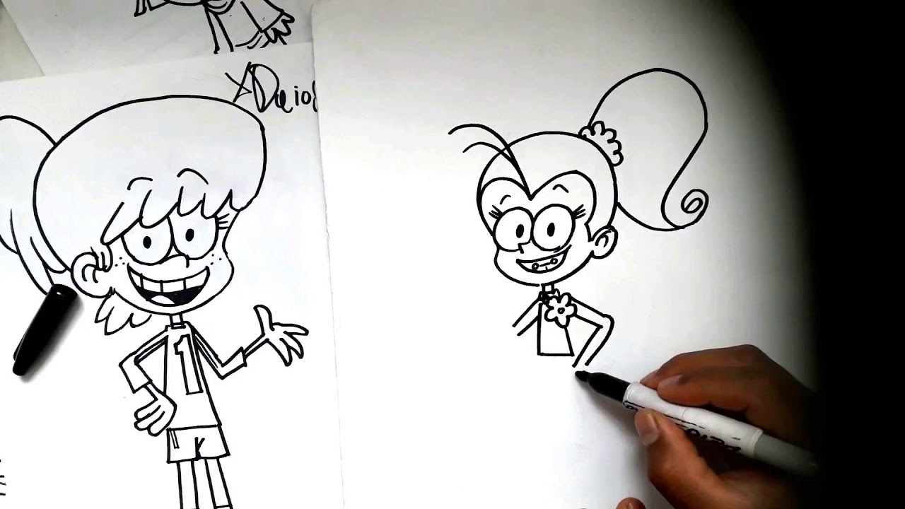 Como dibujar a LUAN DE THE LOUD HOUSE | how to draw to LUAN | como ...