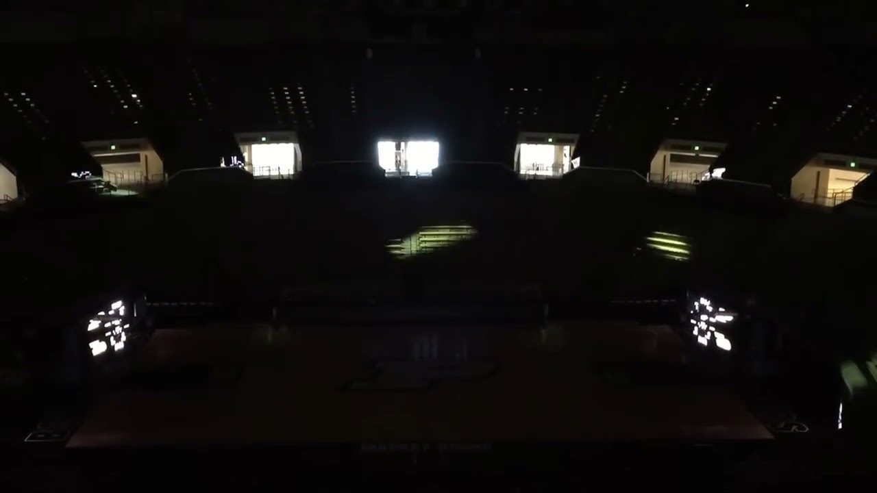 Purdue Mackey Arena - Light Show - YouTube