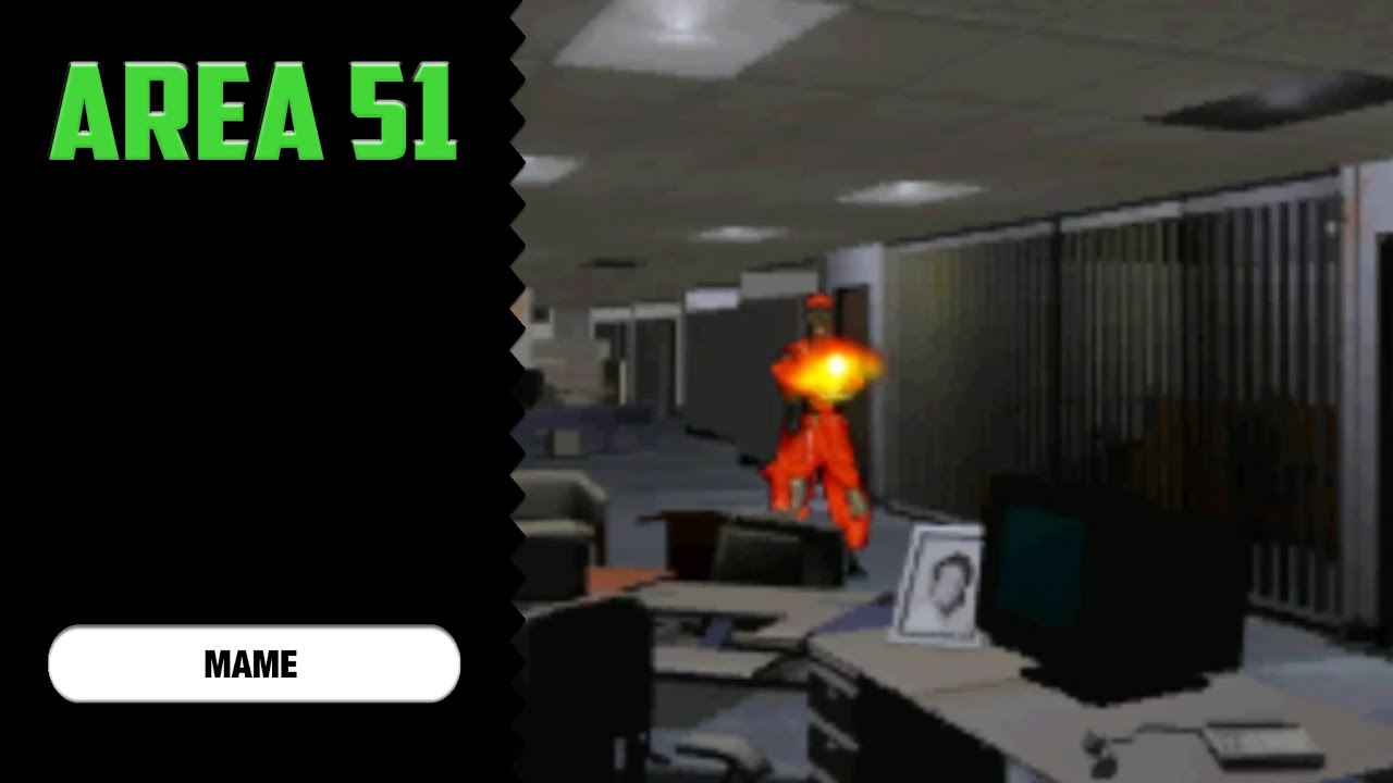 AREA 51 - we go back in time when and play a FMV game with light gun on ...