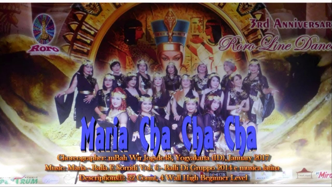 Maria Cha Cha Cha (3rd Anniversary RORO Line Dance) - YouTube