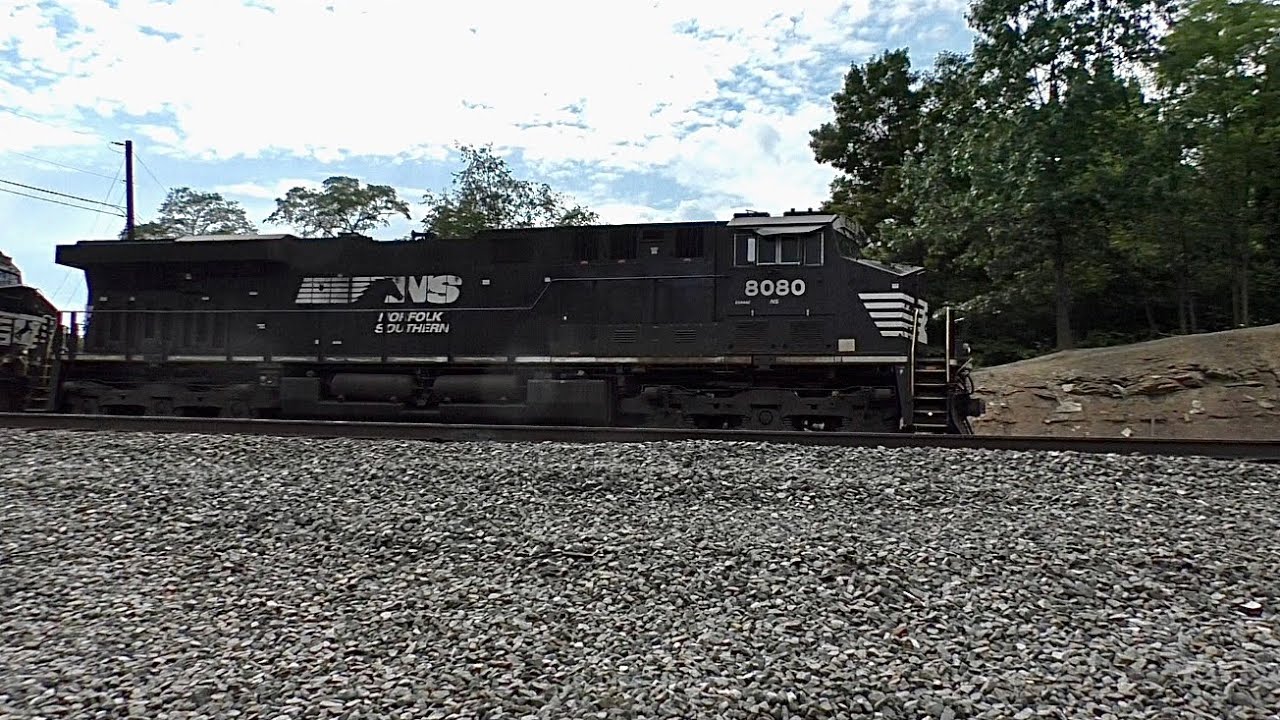NS Ethanol Unit Train at Brickyard in Altoona, PA. - YouTube