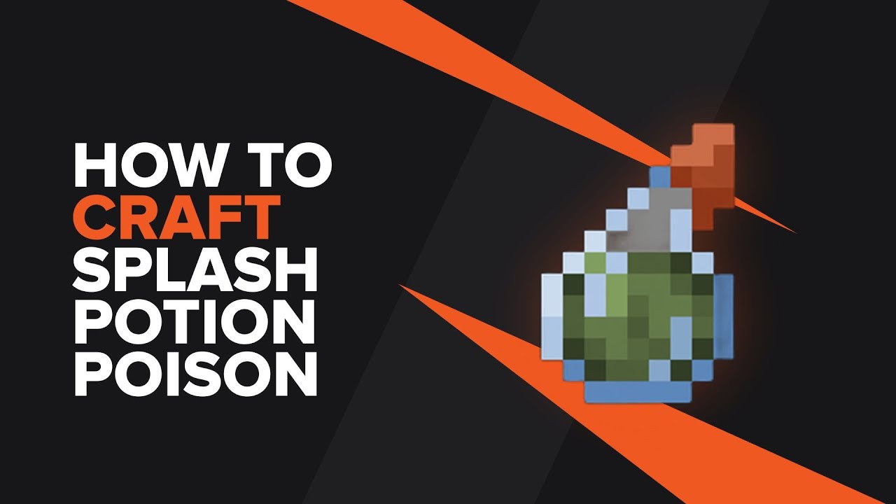 How to make a Splash Potion of Poison in Minecraft - YouTube