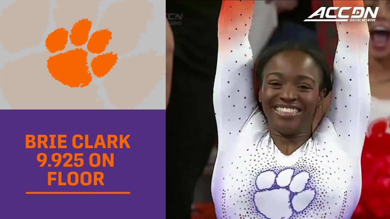 Clemson's Brie Clark Claims Floor Routine With A 9.925 - YouTube