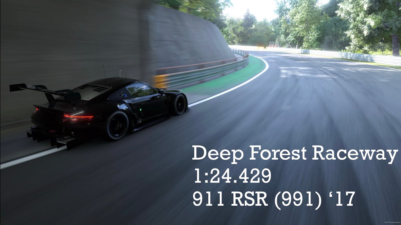Gran Turismo 7 | Deep Forest Raceway Gr.3 | 1:24.429 - 911 RSR Hotlap ...