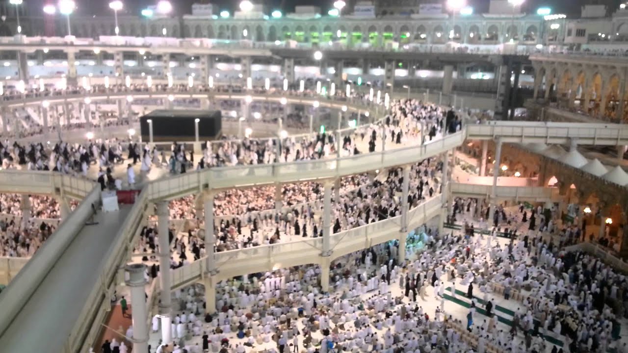 View of TAWAF from top floor - YouTube