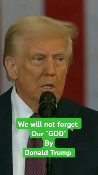 Donald Trump, 47th US President said "We Will Not Forget Our GOD" On ...