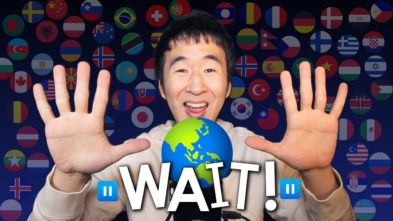 ASMR “Wait” in 54 Different Languages 🤚 - YouTube