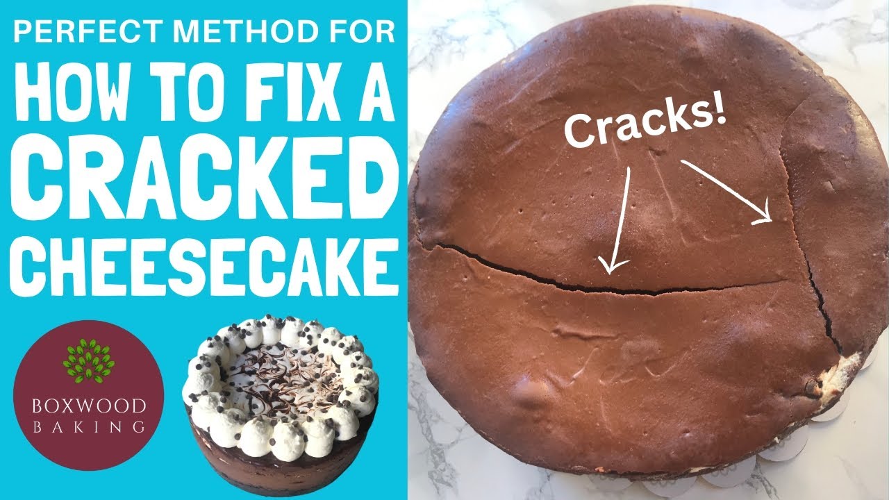 How to fix cracked cheesecake | Baking hack by Boxwood Baking - YouTube