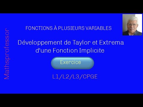 Exercice de Maths Fonctions Implicites extremums Développement d'une ...