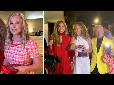 Kathy Hilton's Wardrobe Malfunction Forces Her To Swap Dress For A Tablecloth!