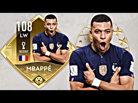 BEST LW 108 RATED KYLIAN MBAPPÉ GAMEPLAY REVIEW FIFA MOBILE TOTT - YouTube