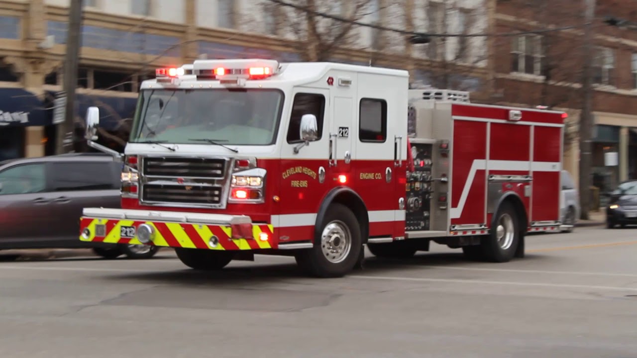 Cleveland Heights Fire Department E211, T221, S241 and E212 - YouTube