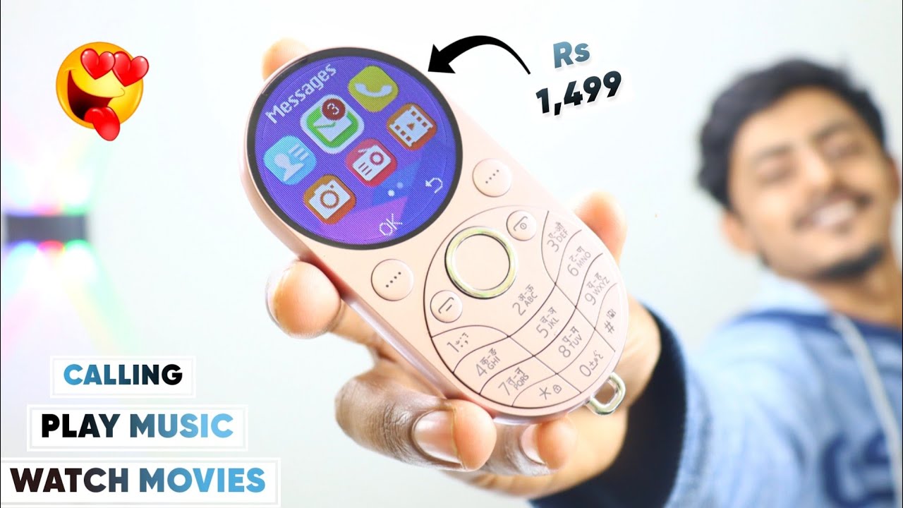 Smallest Mobile Phone Unboxing Stylish Look ⚡ Play Music-Watch Movies ...