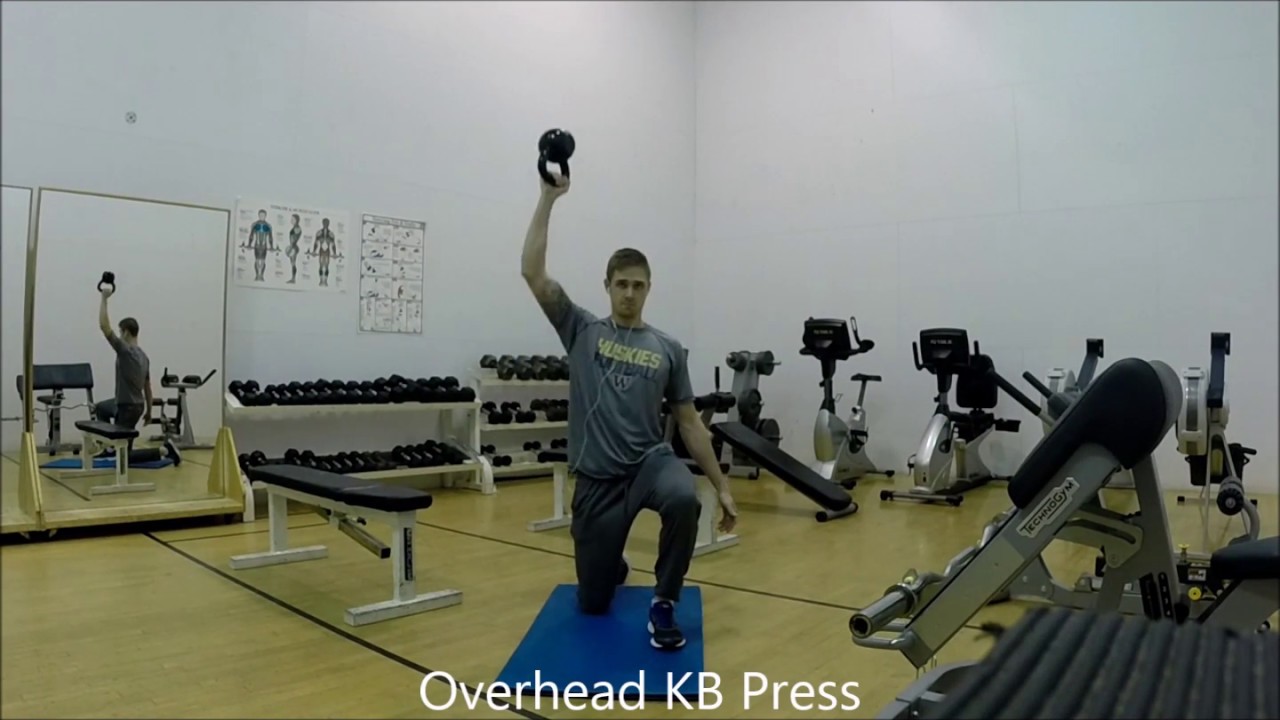 Overhead KB Press - YouTube