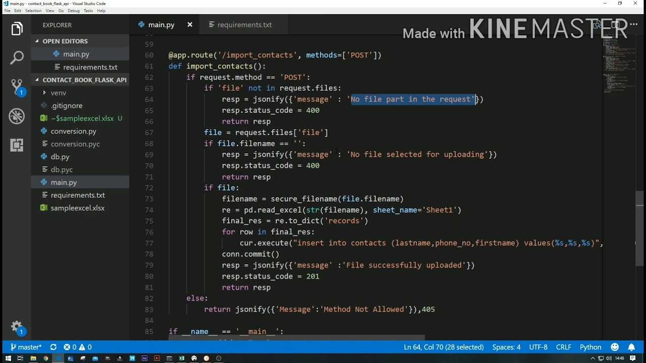 File Handling using Flask Api - YouTube
