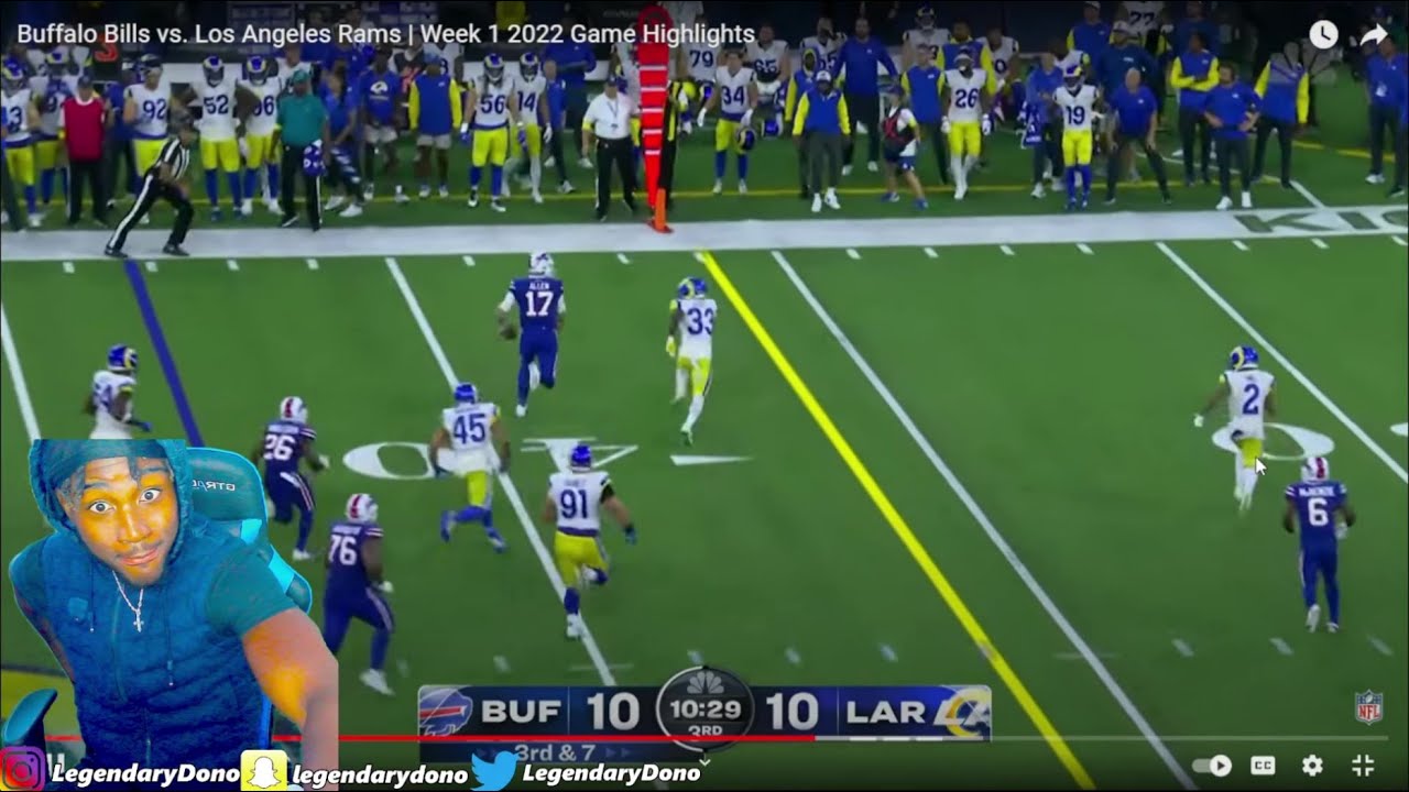 RAMSEY IS TRASH!!!!! BILLS vs RAMS 2022 NFL Week 1 Full Game Highlights ...