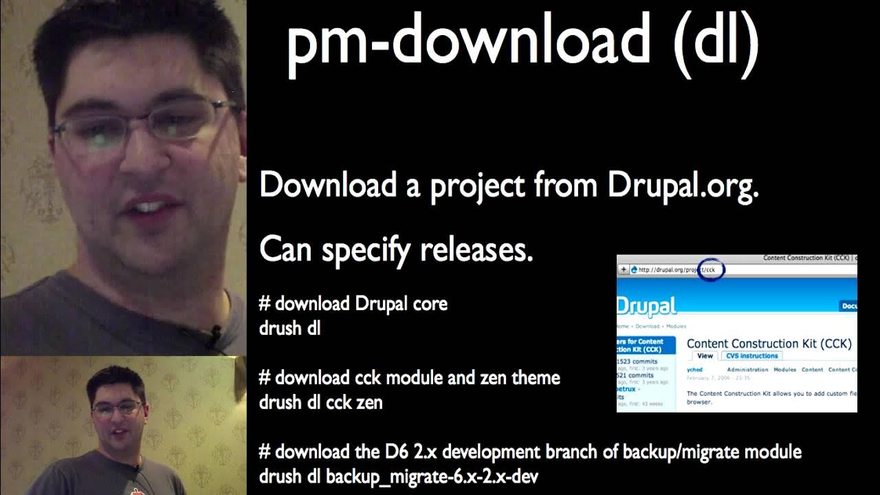 Joshua Schroeder - Discovering Drush the Drupal Command Line Interface - YouTube