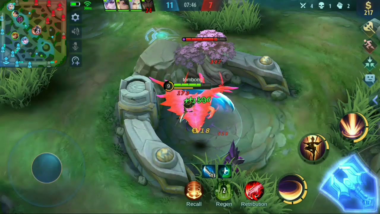 Fanny pakai emblem fighter lumayan tak terkalahkan - YouTube